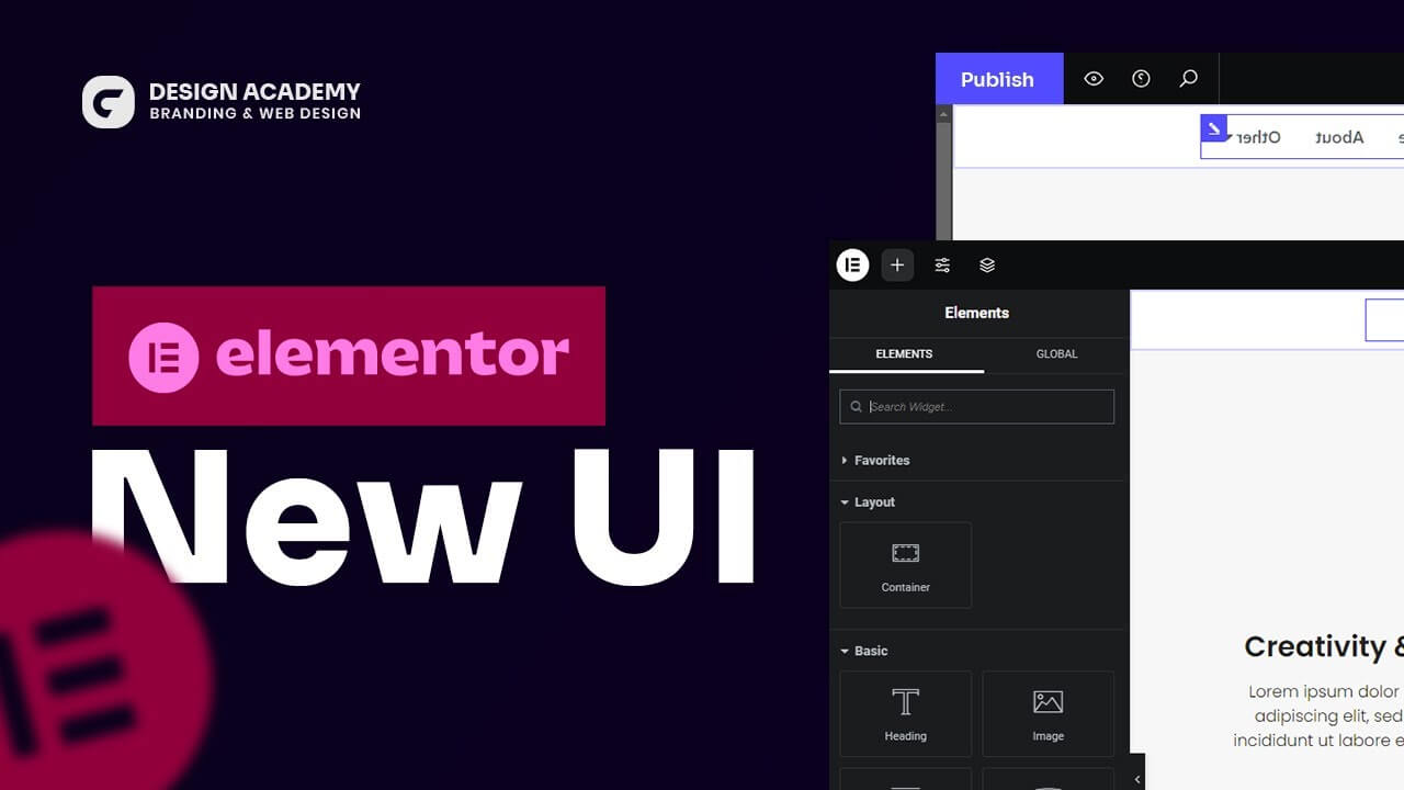 Elementor’s New UI 2024: How to use it to work fast – Milad Bamdad – Web Designer
